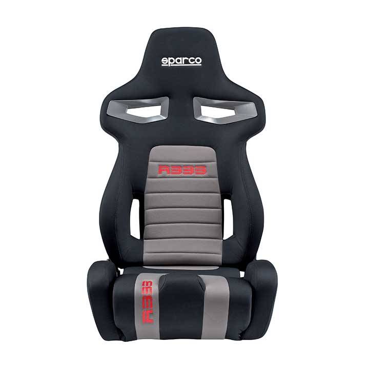 Sparco R333 Seat Black/Grey/Red | UPR.com Racing Supply